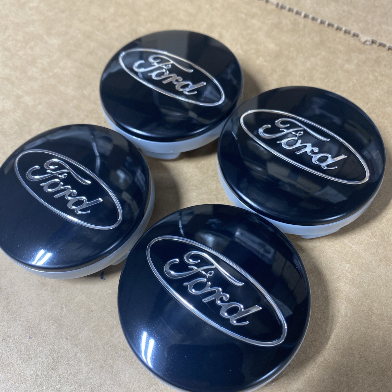 4Pcs Wheel Center Caps 2-1/8" BLACK Hubcaps Rim Emblem for Ford 54mm | eBay