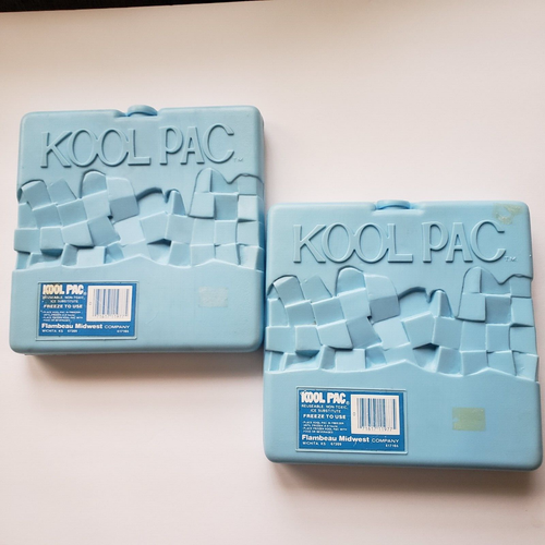 2 Freezer Ice Block Cooler Cold Storage Pack Reusable Hunting Fishing ...