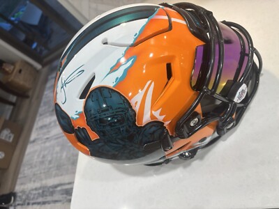 Tyreek Hill - Nub Grafix Custom Dolphins Speedflex Helmet | eBay