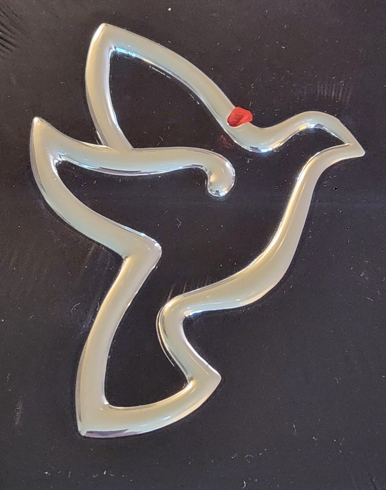 SEALED NIB Nambe Holiday Christmas Ornament - Silver Gold DOVE or SANTA ...