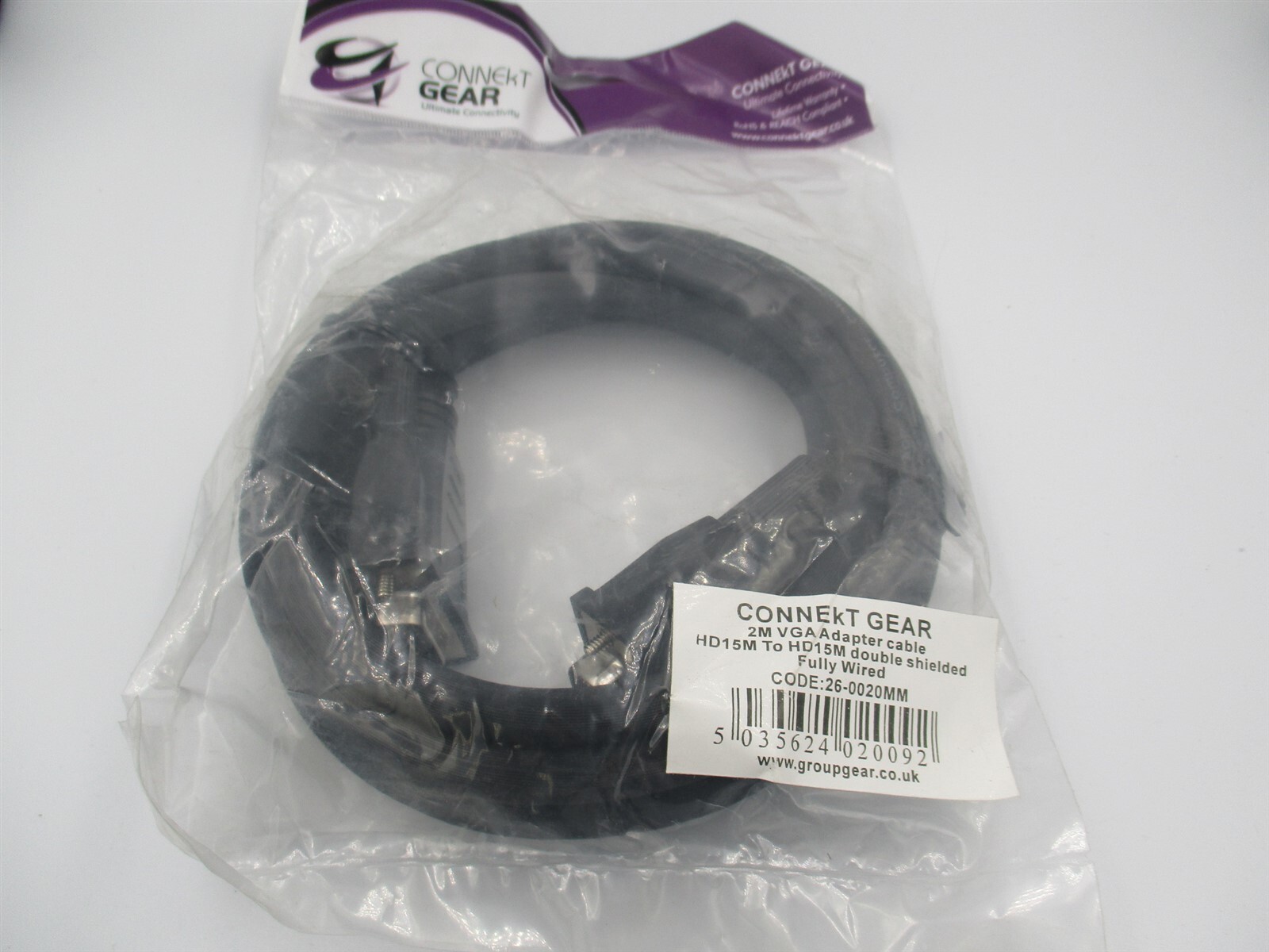 Connekt (26-0020MM) 2m Gear Black GA Adapter Display Cable | eBay