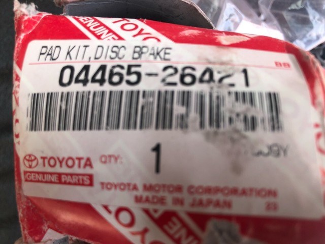 0446526421 Genuine Toyota Pad Kit Disc Brake Front 04465-26421 for sale ...