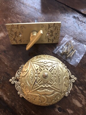 Vintage Victorian Style Brass Manual Mechanical Door Bell Ringer | eBay