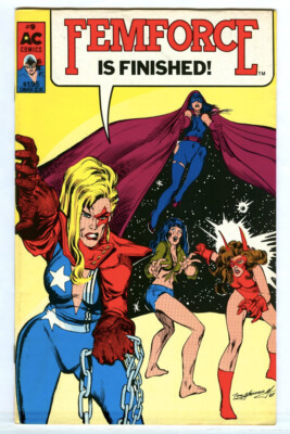 FEMFORCE #9! Vintage 1987 AC Comic Book! Rad! Nightveil! She-Cat! Tara ...