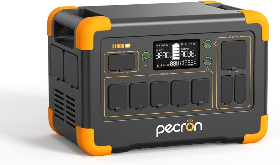 Pecron Portable Power Station Solar Generator for Outdoor Camping ...