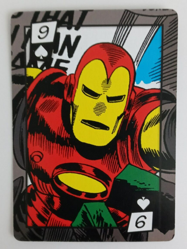 Marvel Comic Hero Playing Card Iron Man 9 Spades | eBay