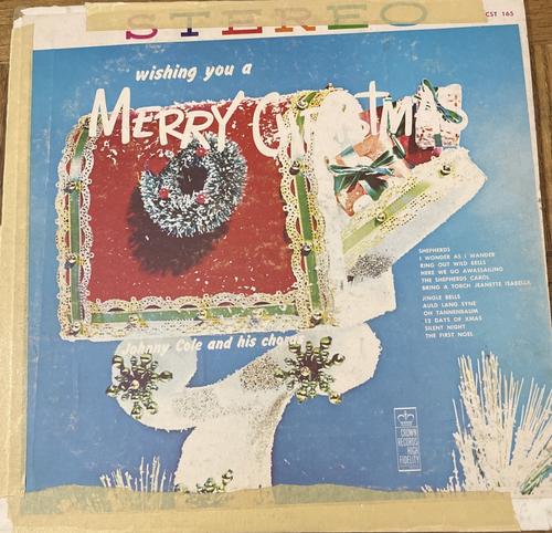 Wishing You A Merry Christmas Johnny Cole Album LP-Rare Vintage-SHIPS N ...