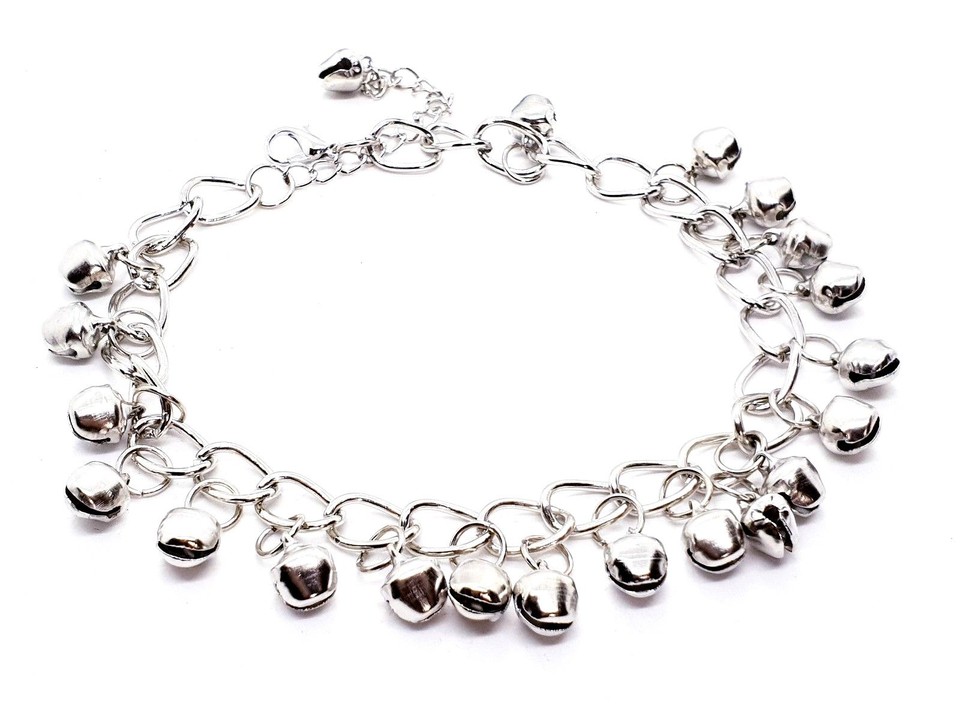 Bell Ankle Bracelet 20 Bells Anklet Quality Shiny Steel Dancing Bells ...
