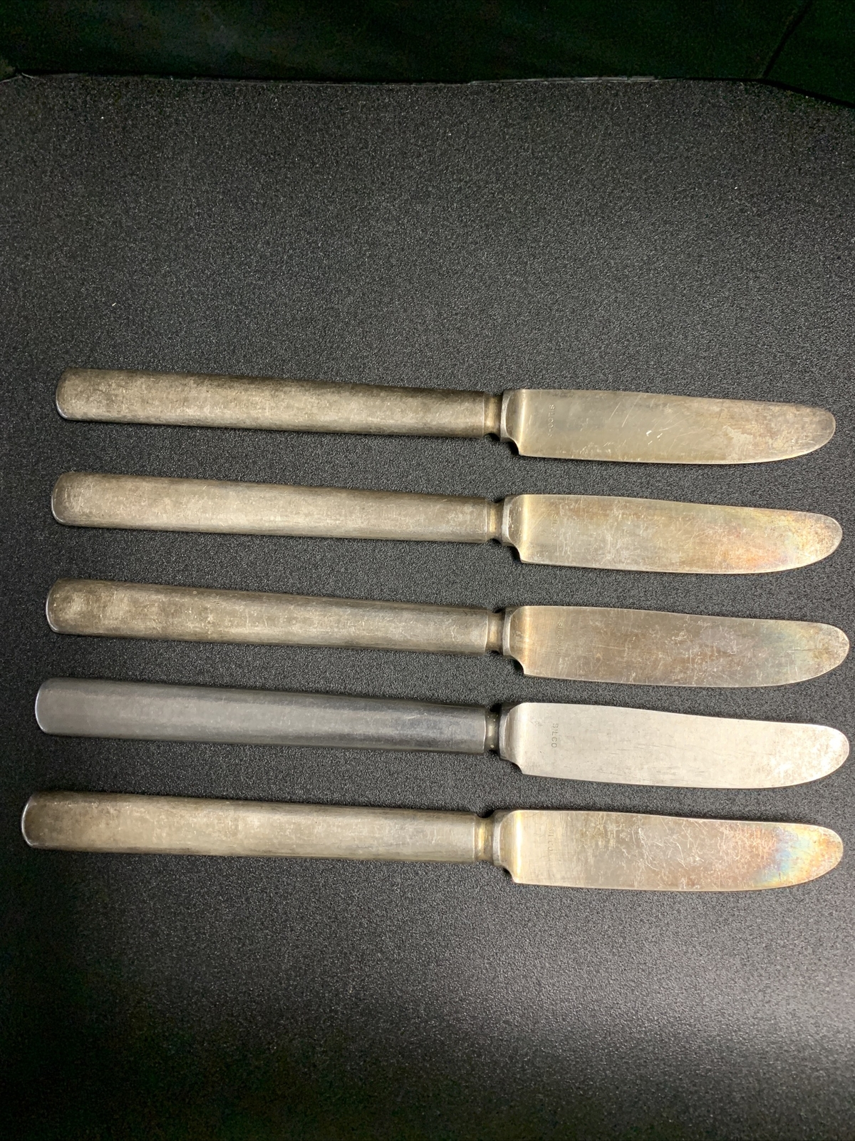 Vintage Lot of 5 U.S.N. Knives Silverware US Navy Military SILCO | eBay
