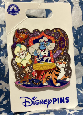 Disney Parks 2023 Aladdin Family Cluster Pin Genie Rajah Abu Iago - NEW ...