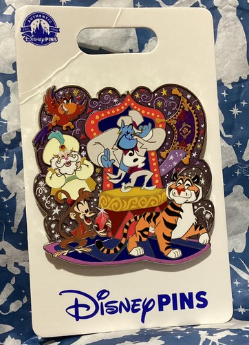 Disney Parks 2023 Aladdin Family Cluster Pin Genie Rajah Abu Iago - NEW ...