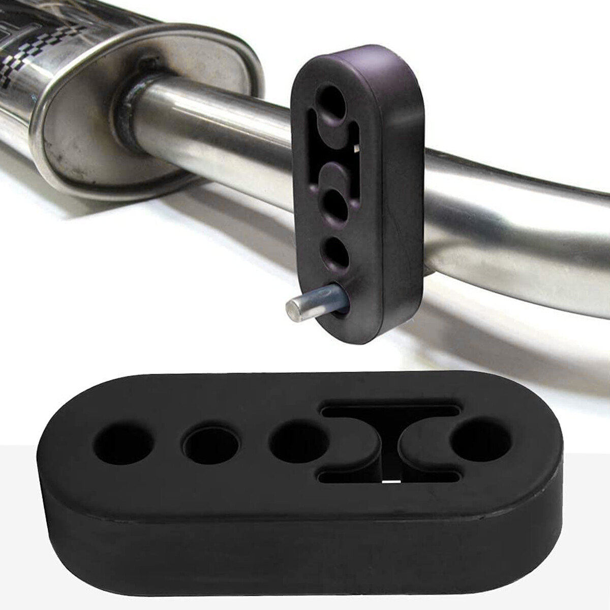 AU 2Pcs Exhaust Mounts Universal Exhaust Hanger 4 Holes 12mm Rear ...