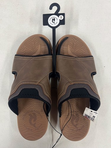 Hammerhead Cape Fear Faux Leather Slide Sandals Men's Size 9 NWT | eBay