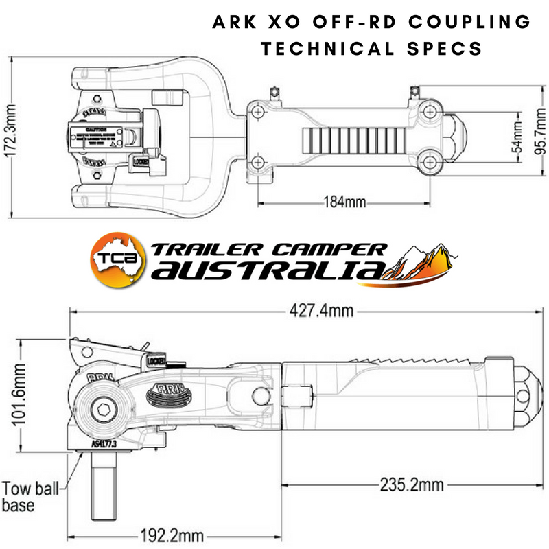 Ark ORXOF50 Trailer Camper Caravan Coupling 3.5 Tonne Off Road | eBay ...