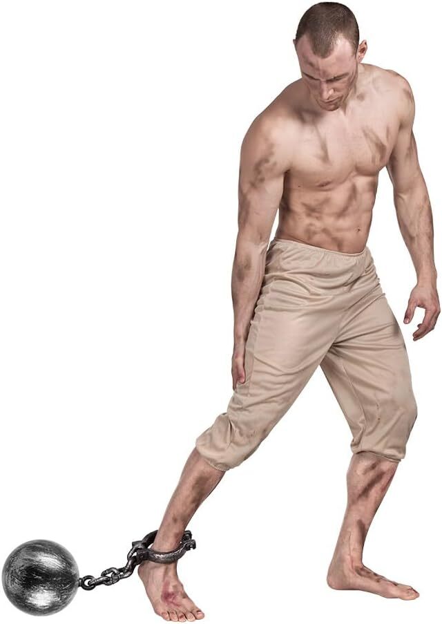 Boland Large Jumbo Ball and Chain 60cm Convict Prisoner Fancy Dress ...