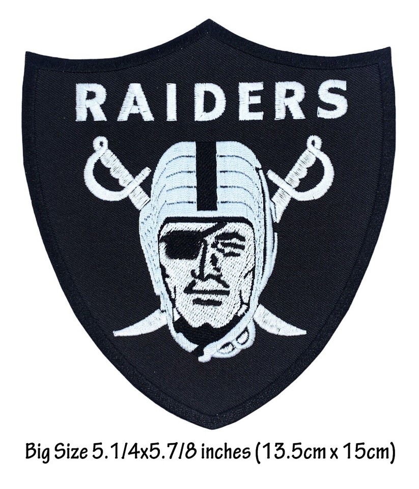 Raiders Football Logo Embroidery Patches ,iron ,sew *TH- USA BY USPS ...