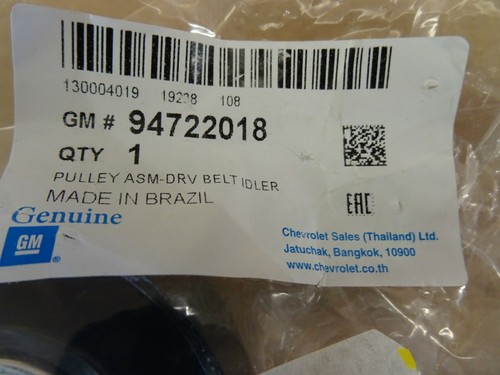 94722018 Genuine Holden Drive Belt Idler Pulley RG Colorado Diesel All ...