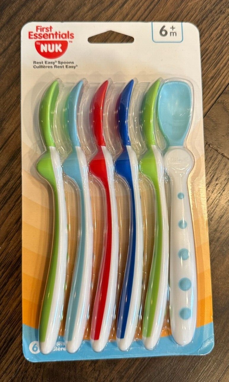 First Essentials by NUK Rest Easy Spoons, Pack of 6 New in Package | eBay
