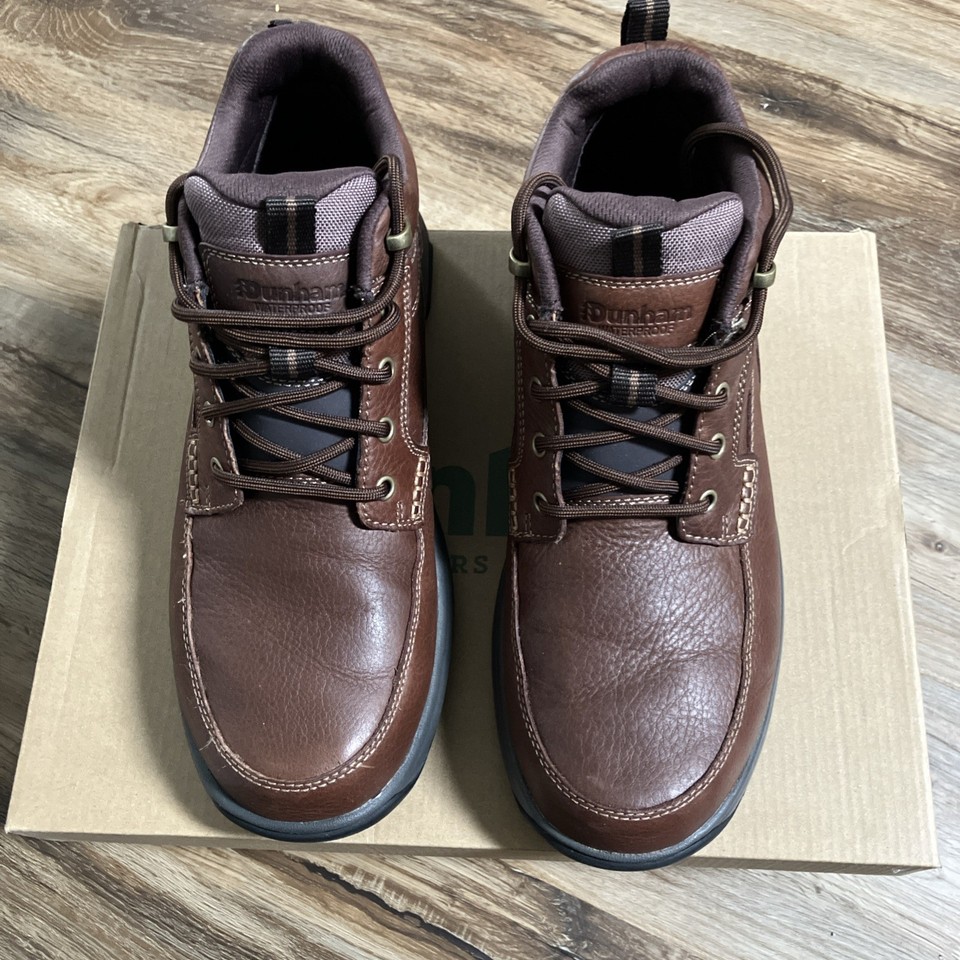 Dunham Men's 8000 Mid Waterproof Boot Dark Brown Leather - ML02402 ...