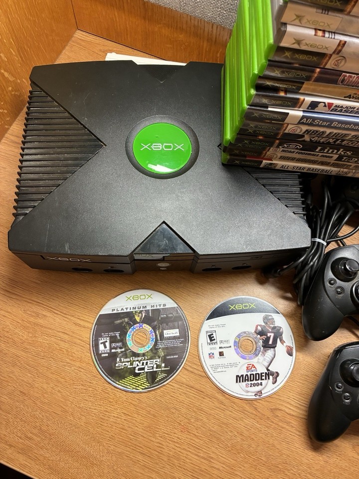 Original Xbox Console With Five Controllers and Games | eBay
