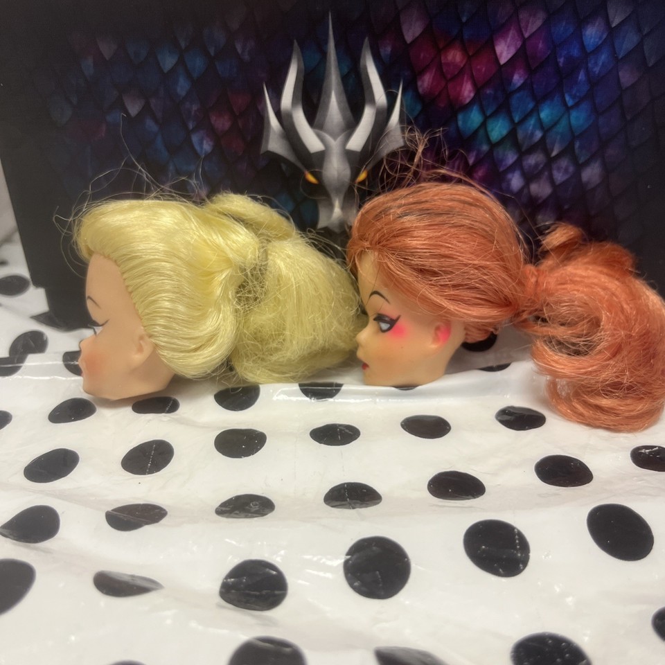 2 Vintage Barbie Heads (blonde And Red) And Loose Right Arm—Barbie ...