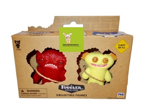 2.5" Fuggler Collectible Mini Figure 2 PACK Funny Ugly Monster ...