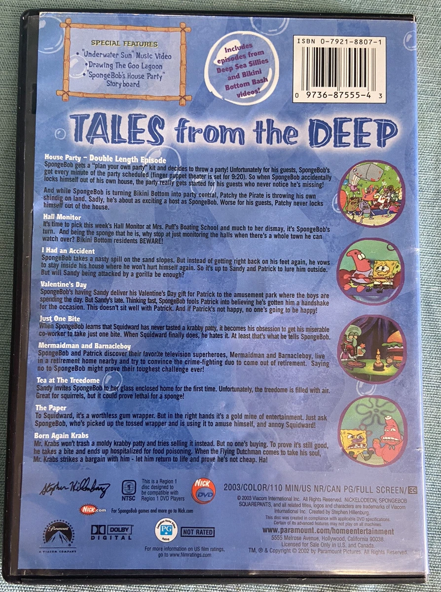 Spongebob Tales From The Deep Dvd