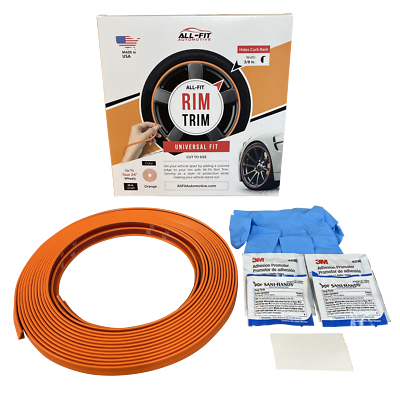 All-Fit Rim Trim [Orange] Ring Molding Color Wheel Band Kit for Dodge ...