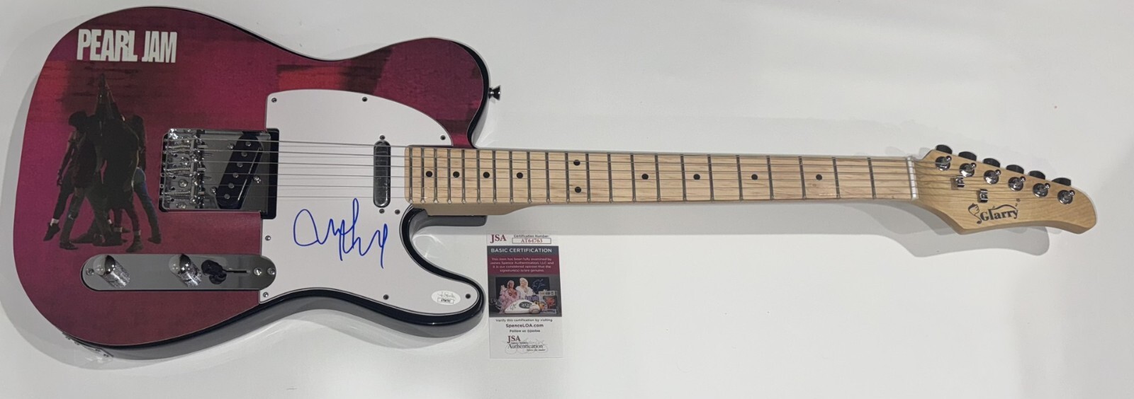 MIKE MCCREADY SIGNED CUSTOM PEARL JAM TEN ELECTRIC GUITAR AUTOGRAPHED ...