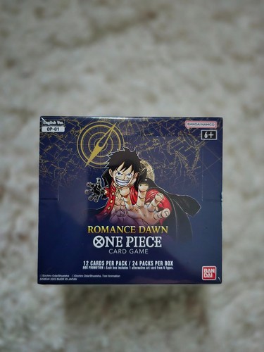 One Piece TCG OP 01 Romance Dawn Box sealed ENG First edition - BLUE ...
