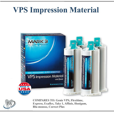 Dental HEAVY BODY REGULAR Set VPS PVS VPS Impression Material 50ML ...