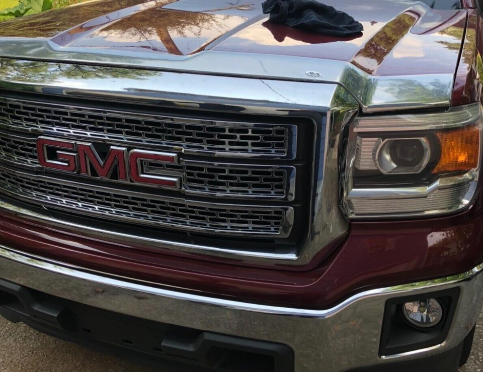 Chrome Aeroskin Hood Protector Bug Shield Deflector for 14-2018 GMC ...