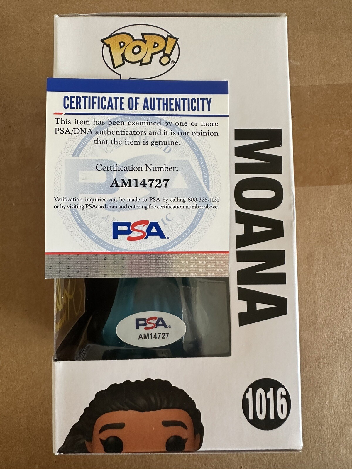 Auliʻi Cravalho Signed Moana Funko "Inscription" Disney Autograph Proof ...