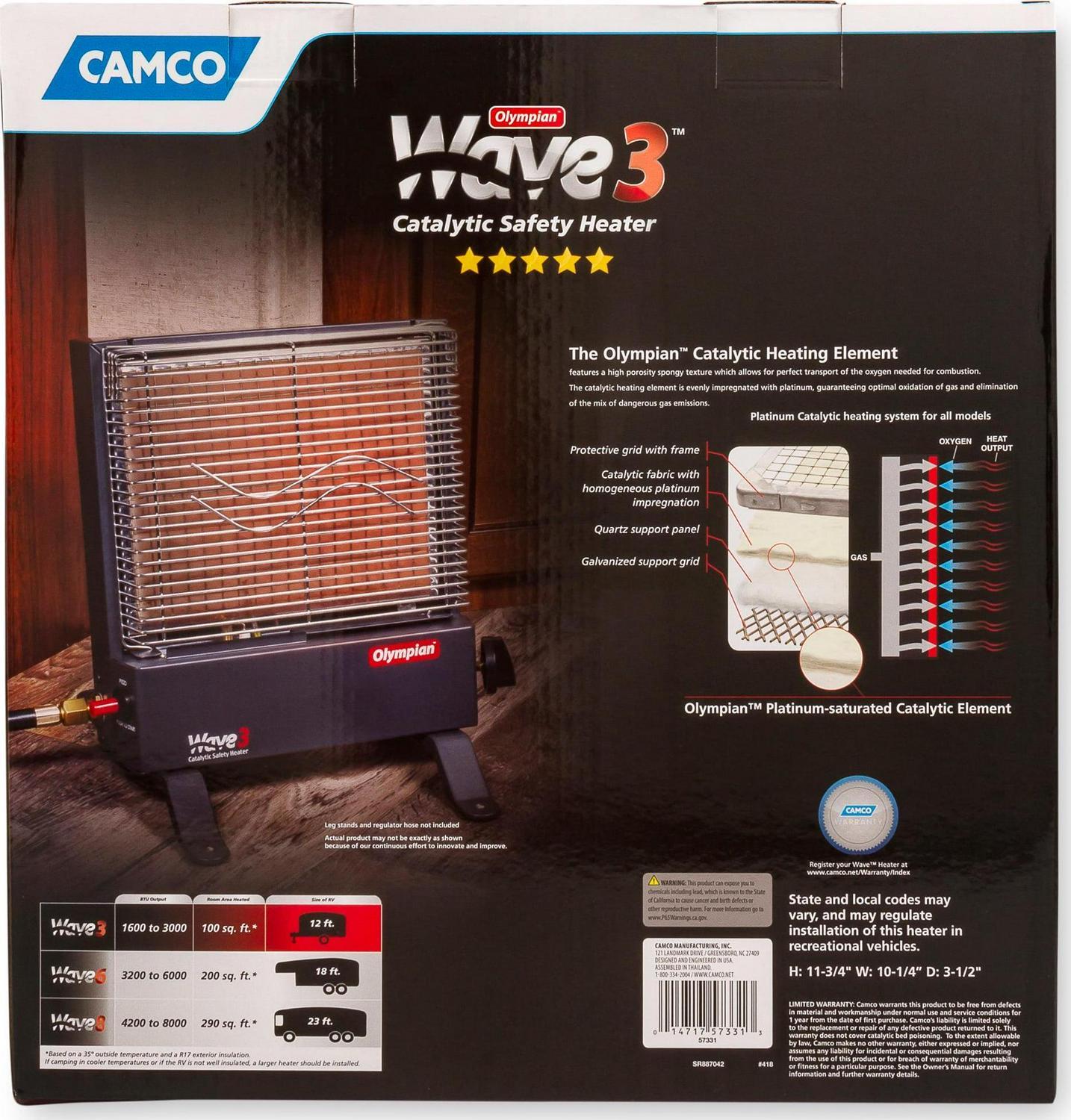 Camco Olympian Wave-3 Heater (3000 BTU) for sale online | eBay