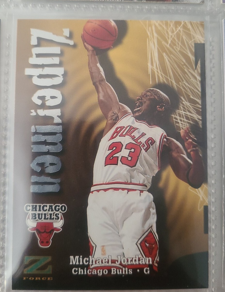1997/98 Michael Jordan Card Skybox Z Force Zuperman Bulls #190 Insert ...