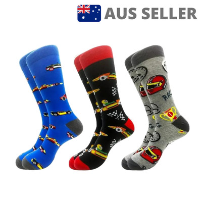 Formula One Racing Car Driver F1 Novelty Socks Gift | 3 Designs ...