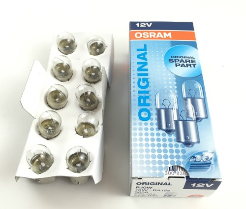 10 Pieces Osram R10W Lamps 12V 10W BA15s 5008 Ece R37 Lamp Bulb 10 Watt ...