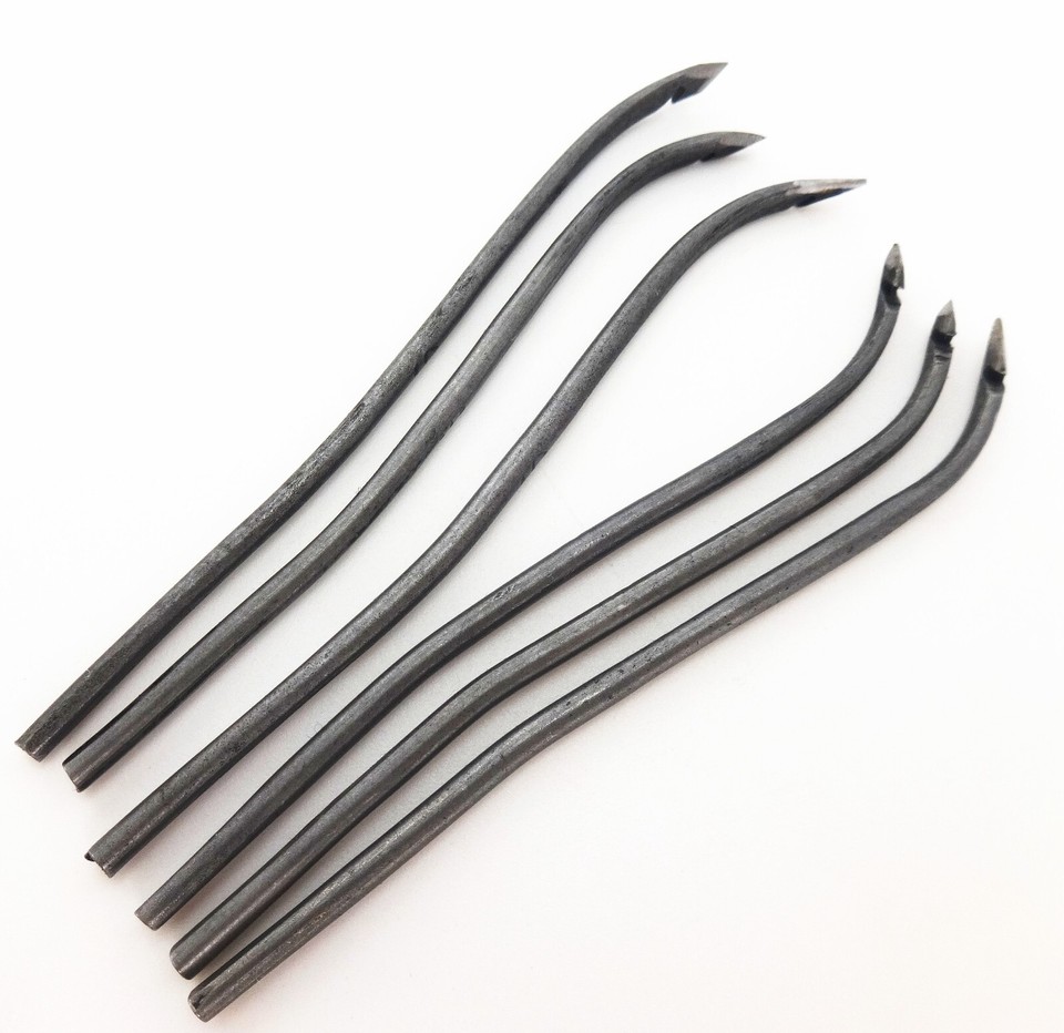 6pc 6# Leather Craft Shoemaker Cobbler Sewing Stitching Hook Awl Needle ...