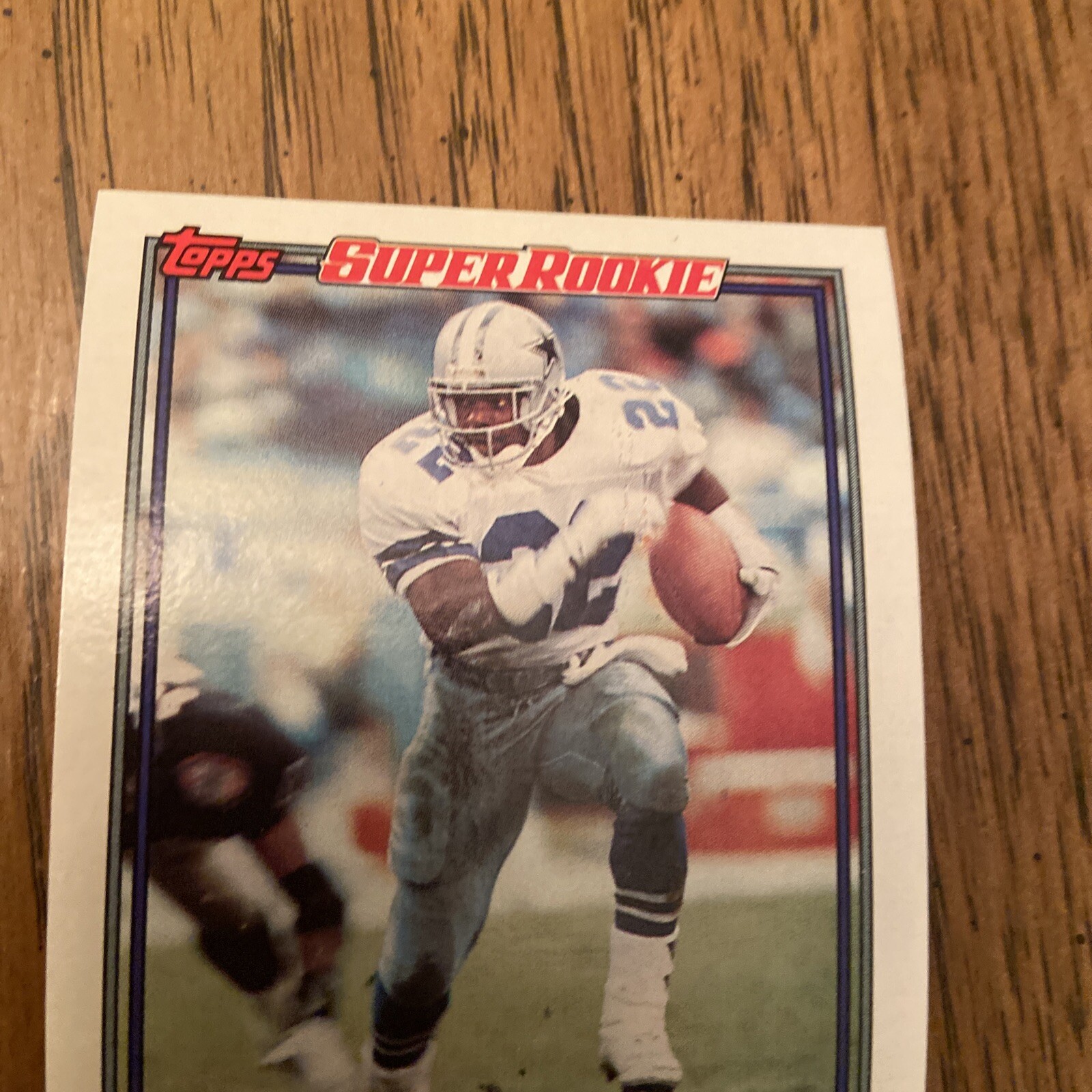 Super Rookie EMMITT SMITH Football Card 1991 Topps #360 NEAR MINT ...