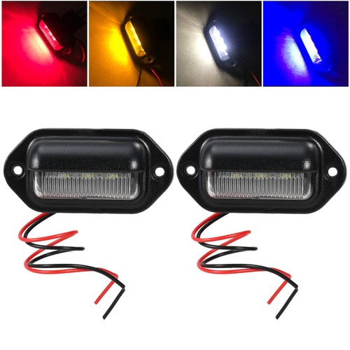 2X Universal LED License Plate Tag Light Lamp White For Truck SUV ...