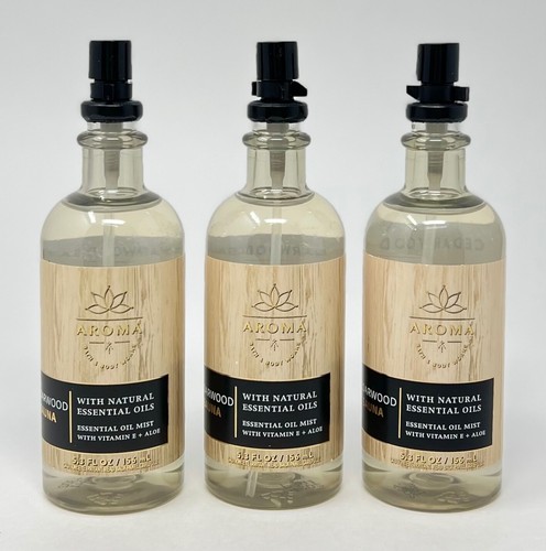 3 BATH & BODY WORKS AROMATHERAPY CEDARWOOD SAUNA ESSENTIAL OIL MIST ...