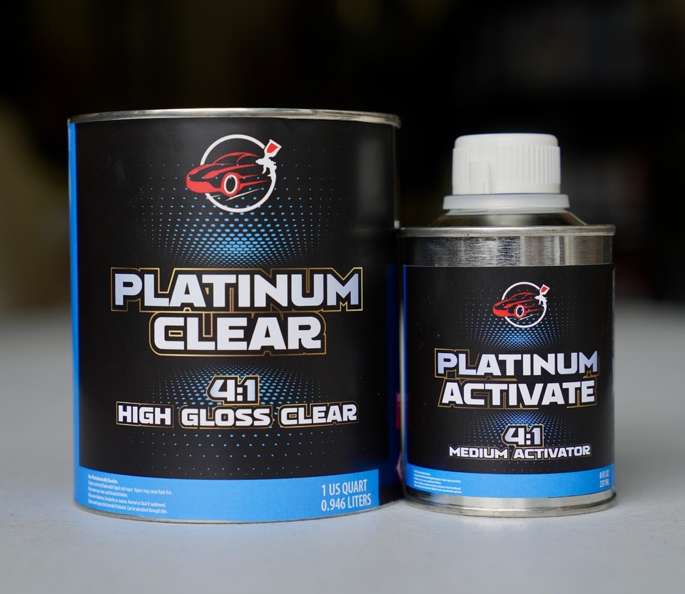 GM Chevy GMC QUART UNREDUCED Basecoat Paint + Clearcoat KIT PICK YOUR ...