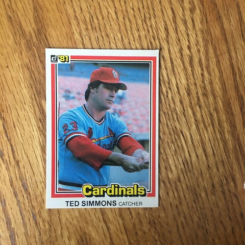 1981 DONRUSS TED SIMMONS ST. LOUIS CARDINALS CARD #308 | eBay