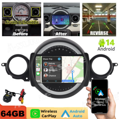 9" Apple CarPlay Car Stereo Radio GPS for BMW Mini Cooper R56 2007-2013 ...