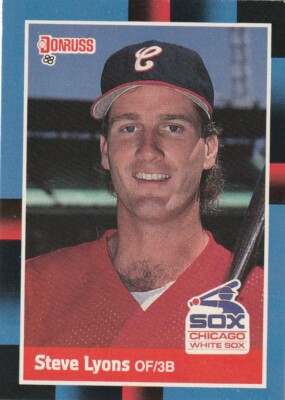 FREE SHIPPING-MINT-1988 Donruss Steve Lyons #532 WHITE SOX PLUS BONUS ...
