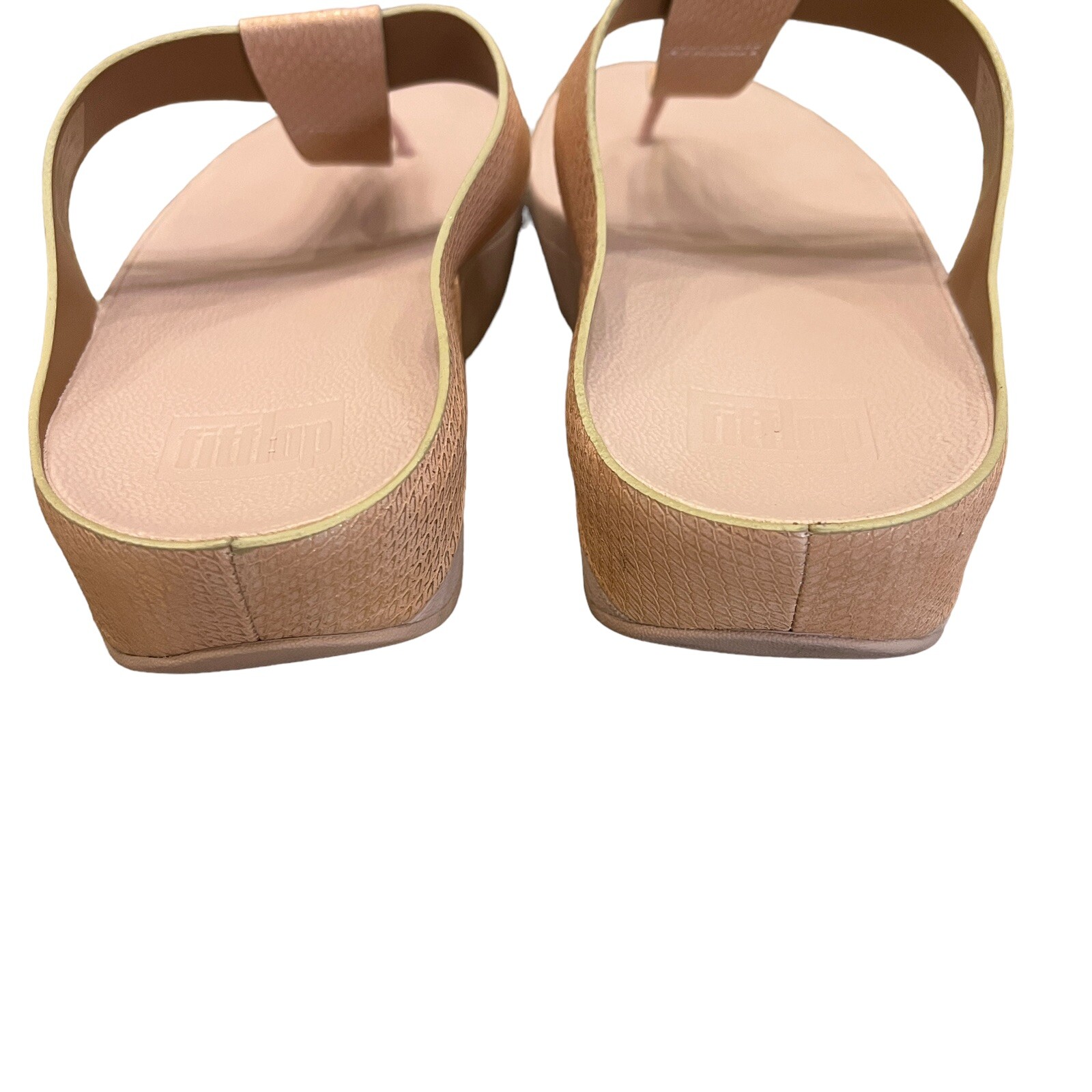 Fitflop Women's Lina Shimmy Snake Nude Pink Flip-Flop… - Gem