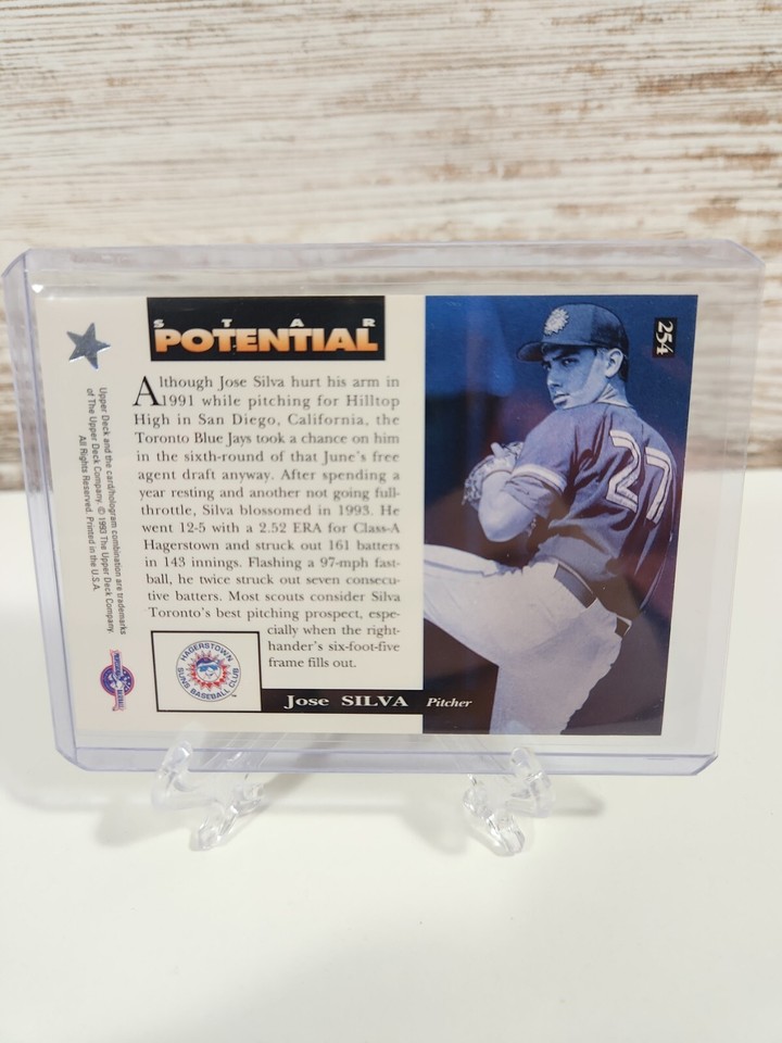 1994 Upper Deck Minor League Baseball Star Potential Jose Silva #254 ...