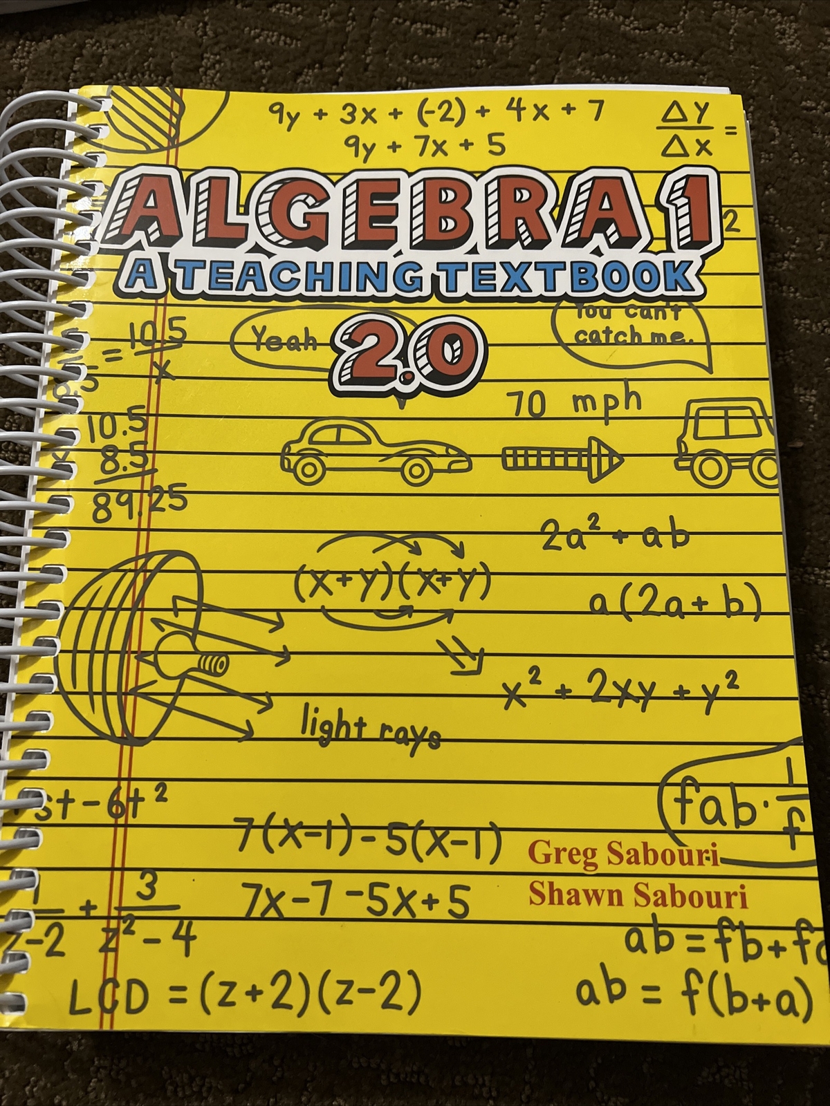 Algebra 1 : A Teaching Textbook by Shawn Sabouri and Greg Sabouri (Book ...