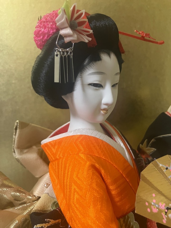 Vintage Japanese Doll Kimono Geisha Maiko Fan Ohgi Suehiro | eBay