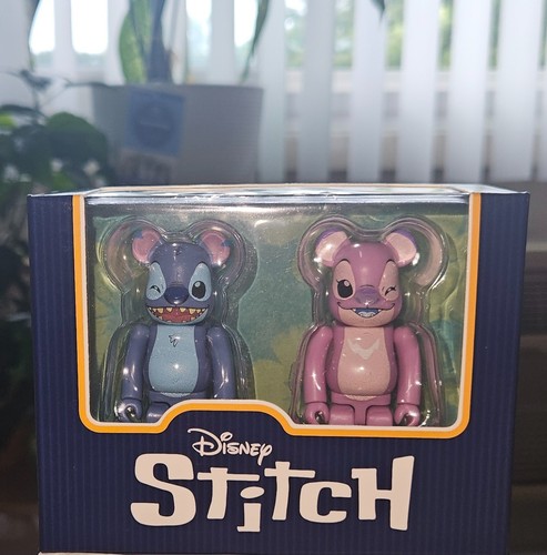 Be@rbrick Stitch Angel 2 Pack Bearbrick Lilo & Stitch Set of 2 Mini ...